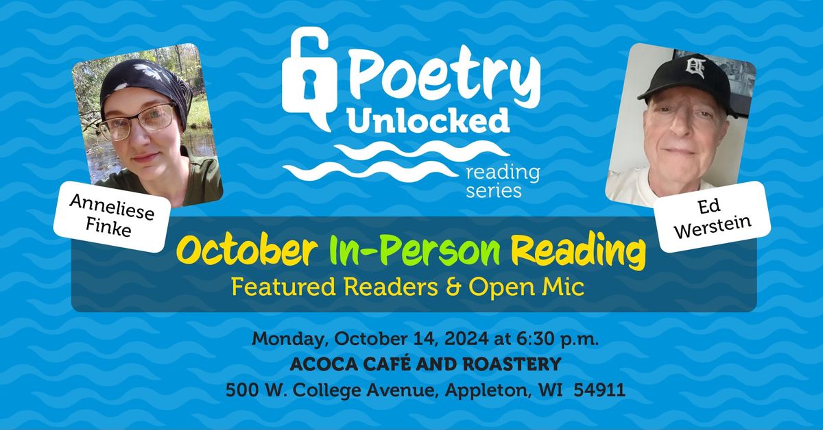 Poetry Unlocked Featured Readers – Anneliese Finke and Ed Werstein ...